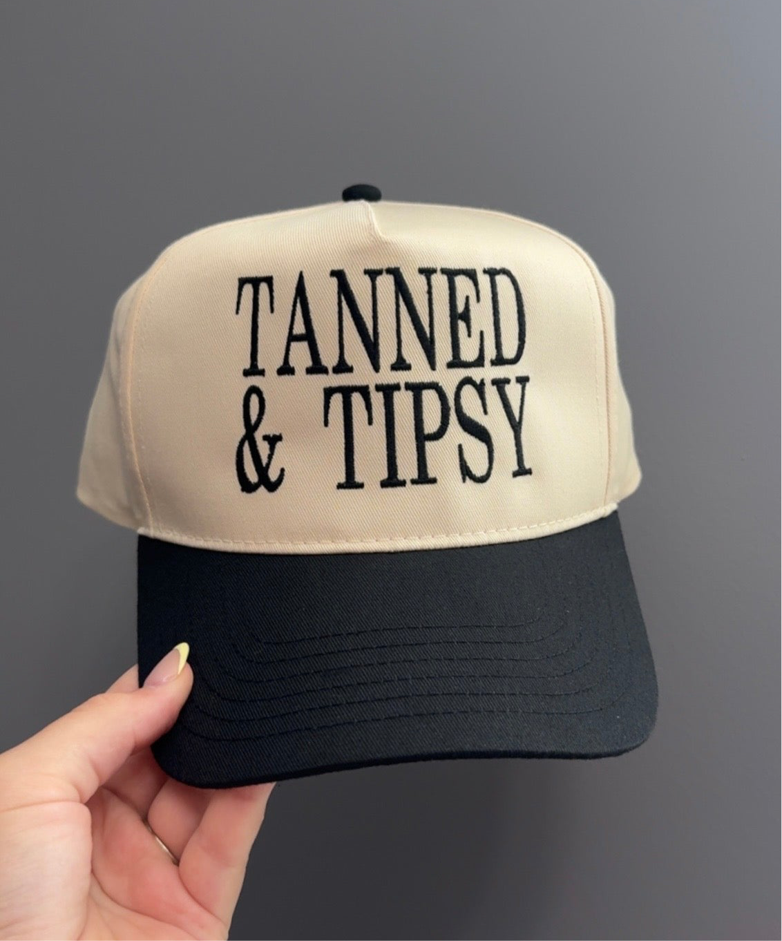 Tanned and Tipsy Embroidered Hat – McCarthy’s Customs
